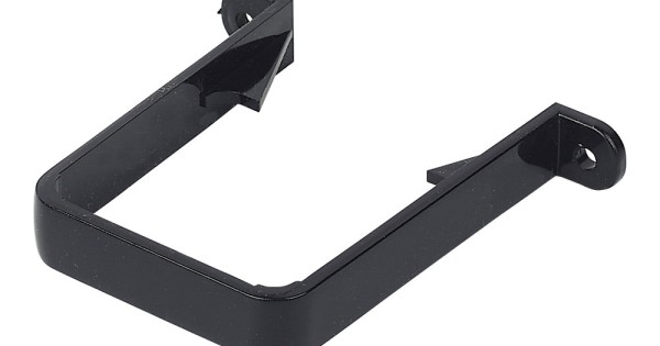 Square Line Downpipe Clip 65mm - Black - 4063511